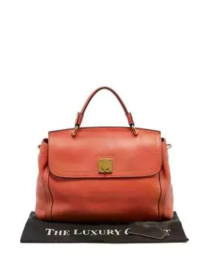 Mcm Leather Satchel Bag