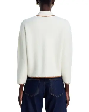 EMME Boucle Crewneck Cardigan