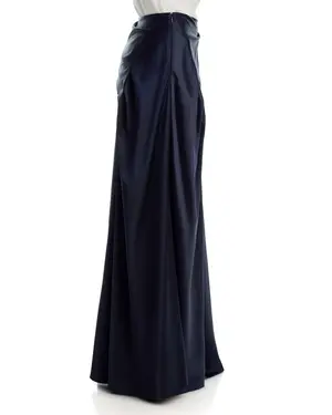 HEIRLOME Yvonne Draped Silk Maxi Skirt