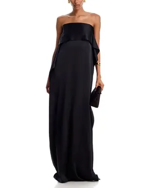 HEIRLOME Luz Silk Strapless Dress