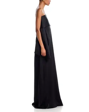 HEIRLOME Luz Silk Strapless Dress