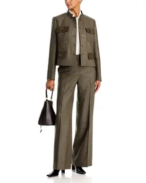 Lafayette 148 New York Lafayette Flared Wide Leg Pants