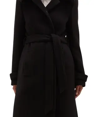 HOBBS LONDON Martina Wool-blend Belted Coat