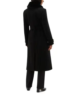 HOBBS LONDON Martina Wool-blend Belted Coat