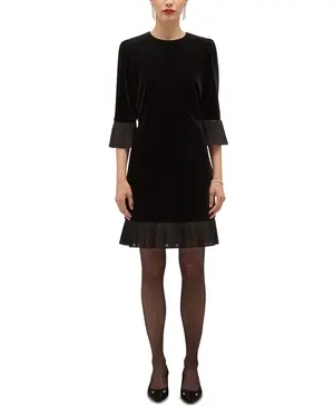 HOBBS LONDON Ashley Velvet Mini Dress