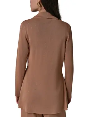 Donna Karan New York Long Sleeve Wrap Cardigan - Camel