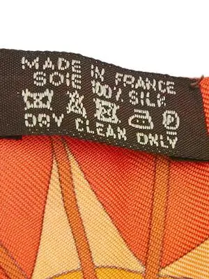 Hermès Rose De Compas Silk Scarf