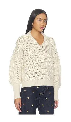 Ulla Johnson Lila Wool Knit Pullover In Neutral - Cloud