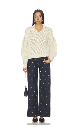 Ulla Johnson Lila Wool Knit Pullover In Neutral - Cloud