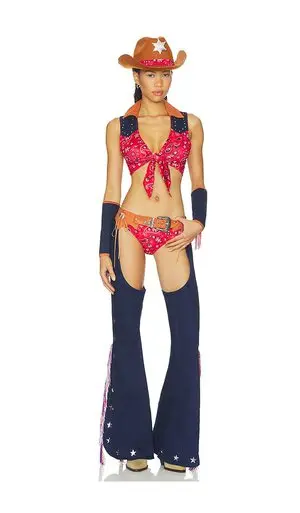 DOLLS KILL It's My Rodeo Cowgirl Costume - Multi