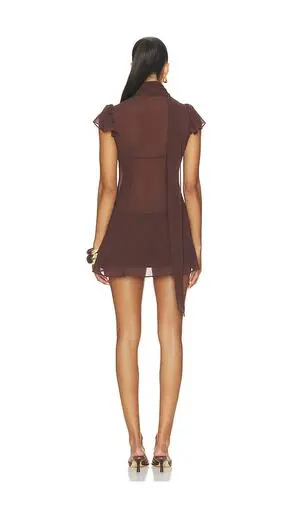 GUIZIO X X Ara Mini Dress In Brown