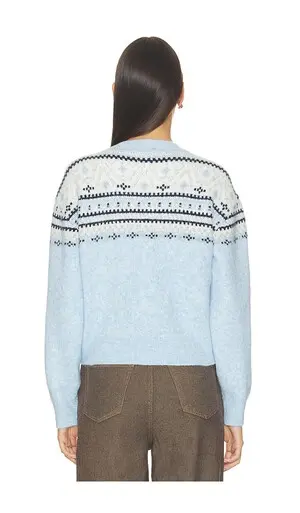 Generation Love Hilda Fairisle Cardigan In Blue