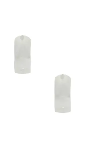 CASA CLARA Chenille Hoop Earrings In Metallic