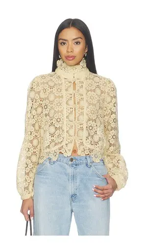 Lioness Overtime Blouse In Yellow