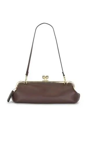 COACH Glovetanned Leather Kisslock Frame Bag 30 In Brown - Maple