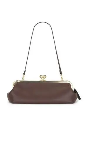 COACH Glovetanned Leather Kisslock Frame Bag 30 In Brown - Maple