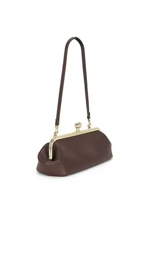 COACH Glovetanned Leather Kisslock Frame Bag 30 In Brown - Maple