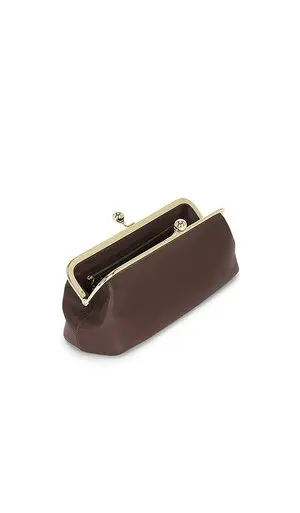 COACH Glovetanned Leather Kisslock Frame Bag 30 In Brown - Maple