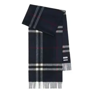 Burberry Burberry 26fw Check Cashmere Muffler 'navy' Navy