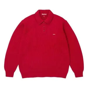 Supreme Fw26 Small Box Sweater Polo - Red
