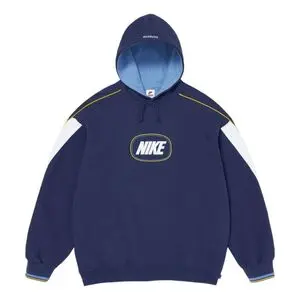 Supreme Fw26 X Nike Hooded Sweatshirt - Navy