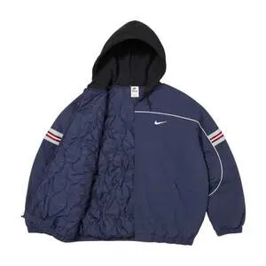 Supreme Fw26 X Nike Nylon Hooded Jacket - Navy