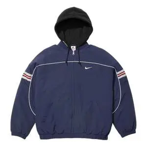 Supreme Fw26 X Nike Nylon Hooded Jacket - Navy