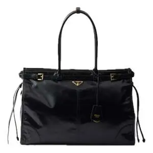 Prada Prada Extra Large Leather Handbag 'black' Black
