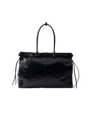Prada Extra Large Leather Handbag - Black