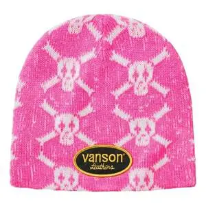 Supreme Fw26 X Vanson Leathers Skull Beanie - Pink