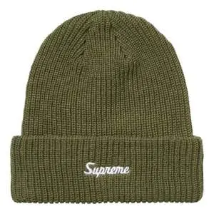 Supreme Fw26 Loose Gauge Beanie - Olive