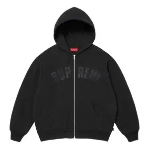 Supreme Fw26 Arc Thermal Lined Zip Up Hooded Sweatshirt - Black