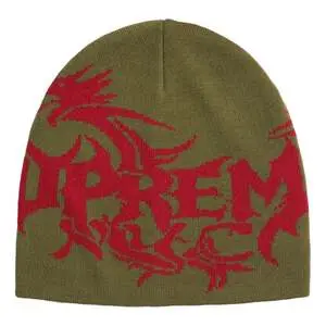Supreme Fw26 Dragon Beanie - Olive