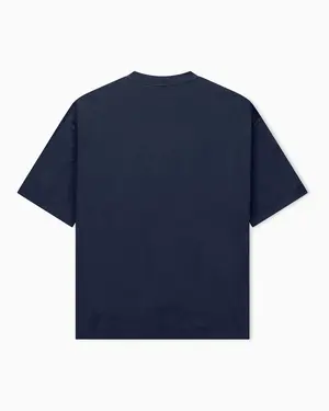 Giorgio Armani Oversized Fit T-shirt In Light Mercerized Cotton Interlock