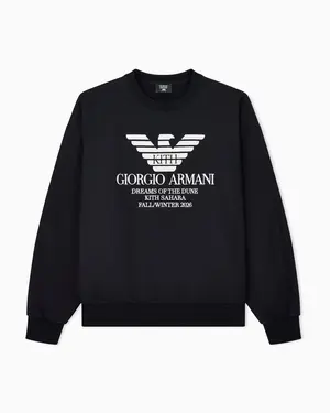 Giorgio Armani Cotton Jersey Sweatshirt X Kith - Black