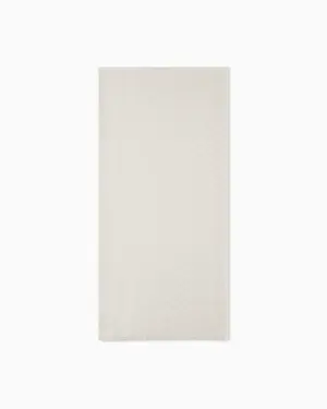 Giorgio Armani X Kith Pure Silk Stole With Tonal Monogram - Beige