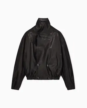 Giorgio Armani Double-breasted Leather Blouson X Kith