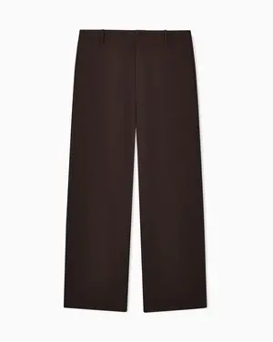 Giorgio Armani Pure Cotton Flat-front Trousers X Kith - Brown