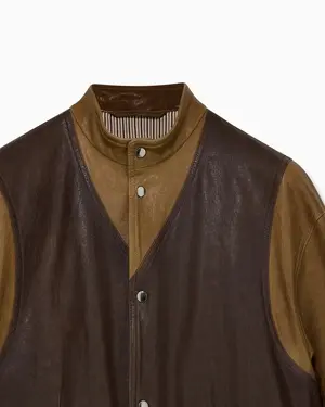 Giorgio Armani Leather Jacket With Straps X Kith