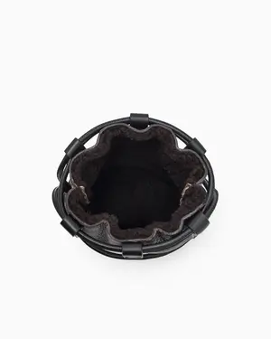 Giorgio Armani X Kith Mini Pebbled-leather Drawstring Bag