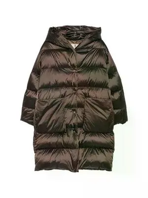 Max Mara Quilted Hooded Jacket - Brown