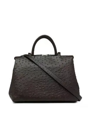 Marsèll 4 Dritta Ostrich-effect Leather Tote Bag - Brown
