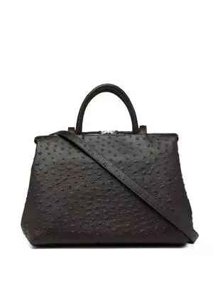 Marsèll 4 Dritta Ostrich-effect Leather Tote Bag - Brown