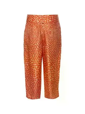 Stella McCartney Ditsy Floral-print Trousers - Orange