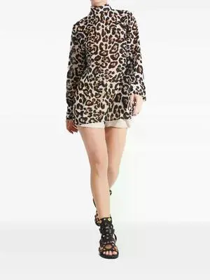 TESSITURA Pleated High-waisted Shorts