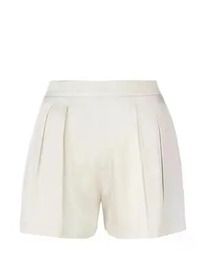 TESSITURA Pleated High-waisted Shorts