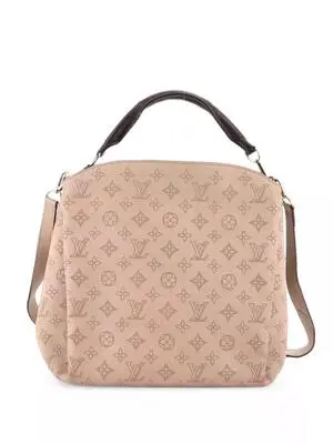 LOUIS VUITTON Babylone Handbag Mahina Leather Pm Hobo Bag - Neutrals