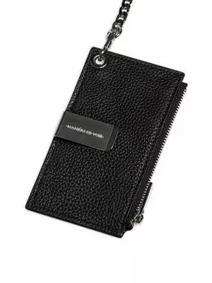 Manière De Voir Leather Cardholder With Chain