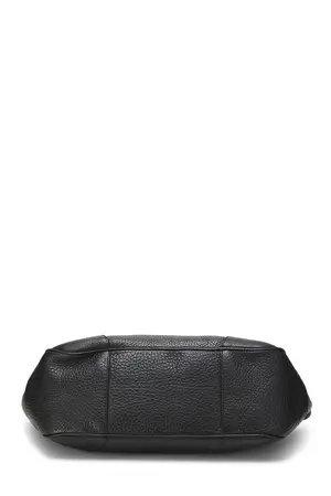 Prada Vitello Daino Push Lock Shoulder Bag - Black
