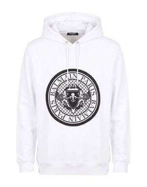 Balmain Sweatshirt Size Cotton, Elastane - White